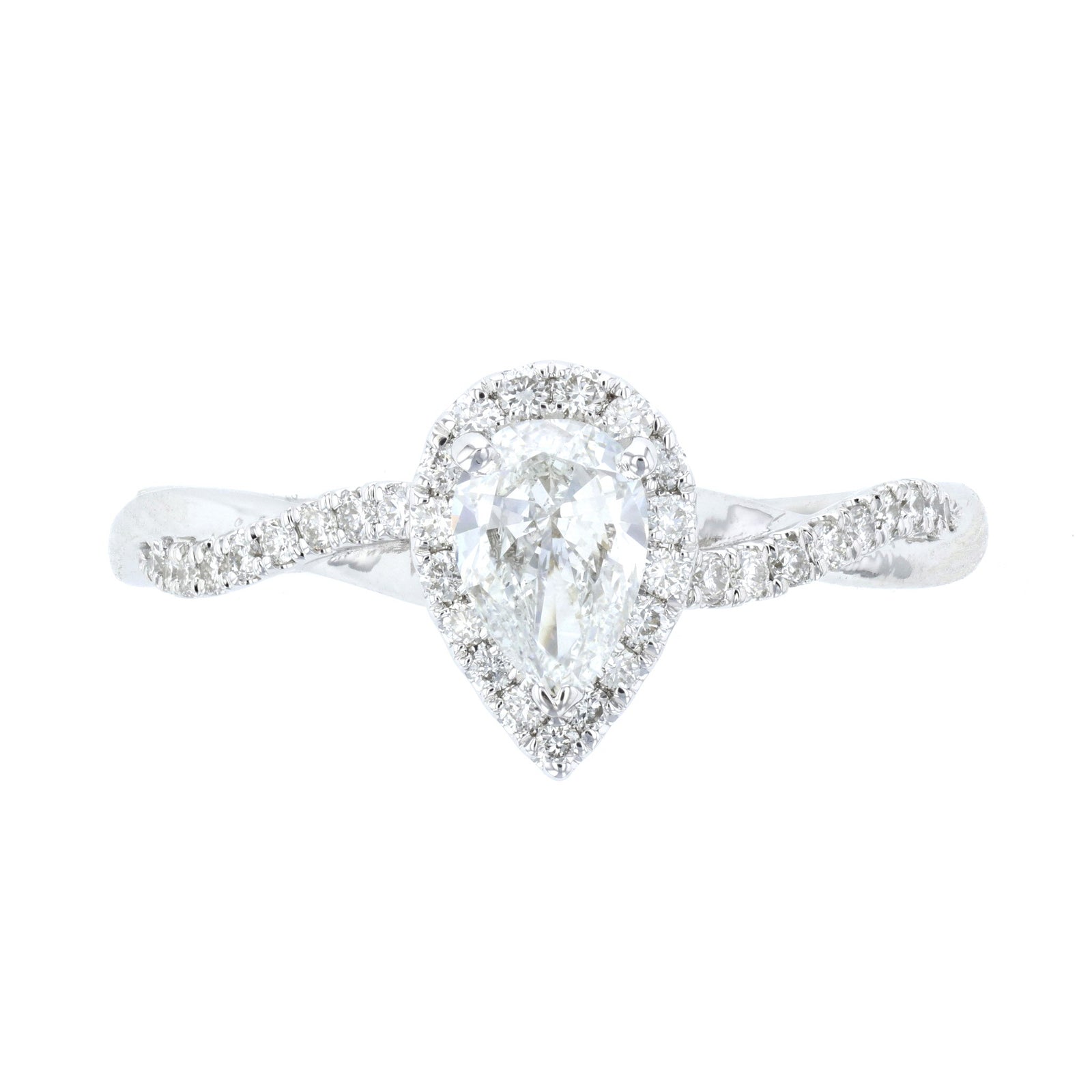 Pear Cut Engagement Rings – Don Conkey and Sons